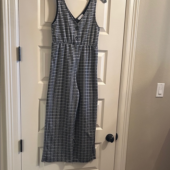 Knitworks | Bottoms | Knitworks Black And White Checkered Jumpsuit ...